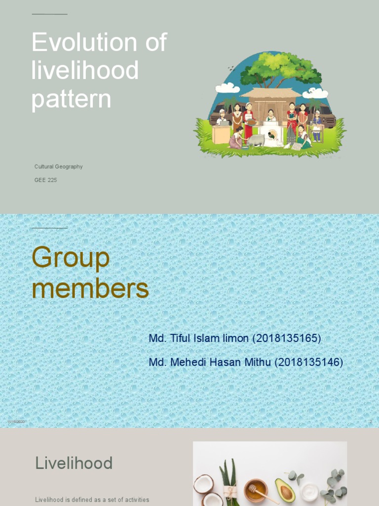 Evolution of Livelihood Pattern | PDF | Hunting | Wheel