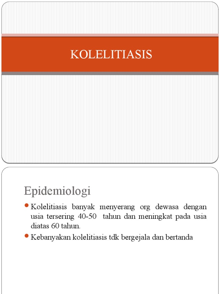 Kolelitiasis Hani | PDF