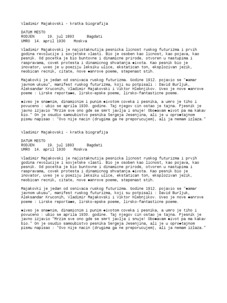 Vladimir Majakovski | PDF