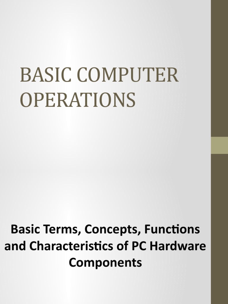 5-Computer Basic | Download Free PDF | Computer Data Storage | Random ...