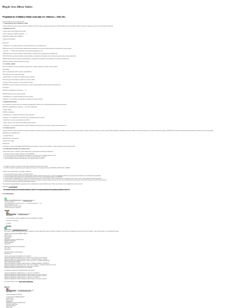 Programacion Orietada A Objeto Avanzada Con Xharbour y Xailer (III) - Blog de Jose Alfonso ...