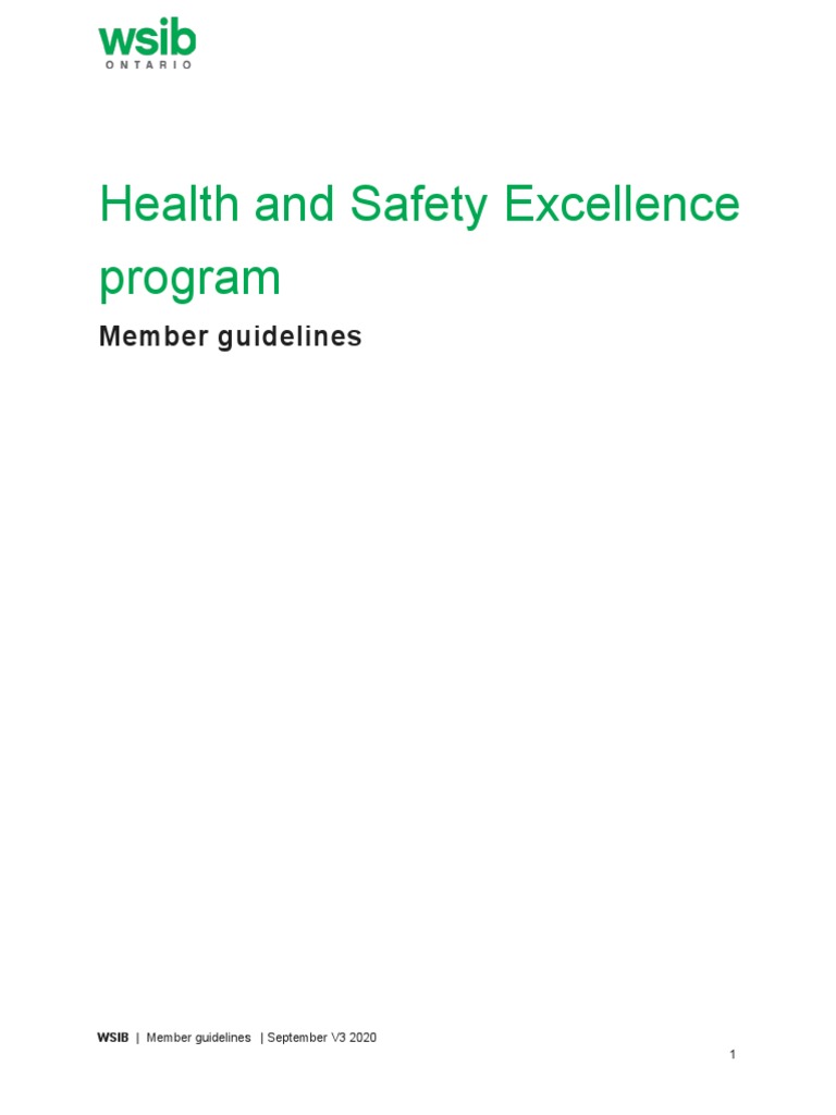 HSEp+-+Program+Guide FINAL+V3+September+2020 | PDF | Occupational ...