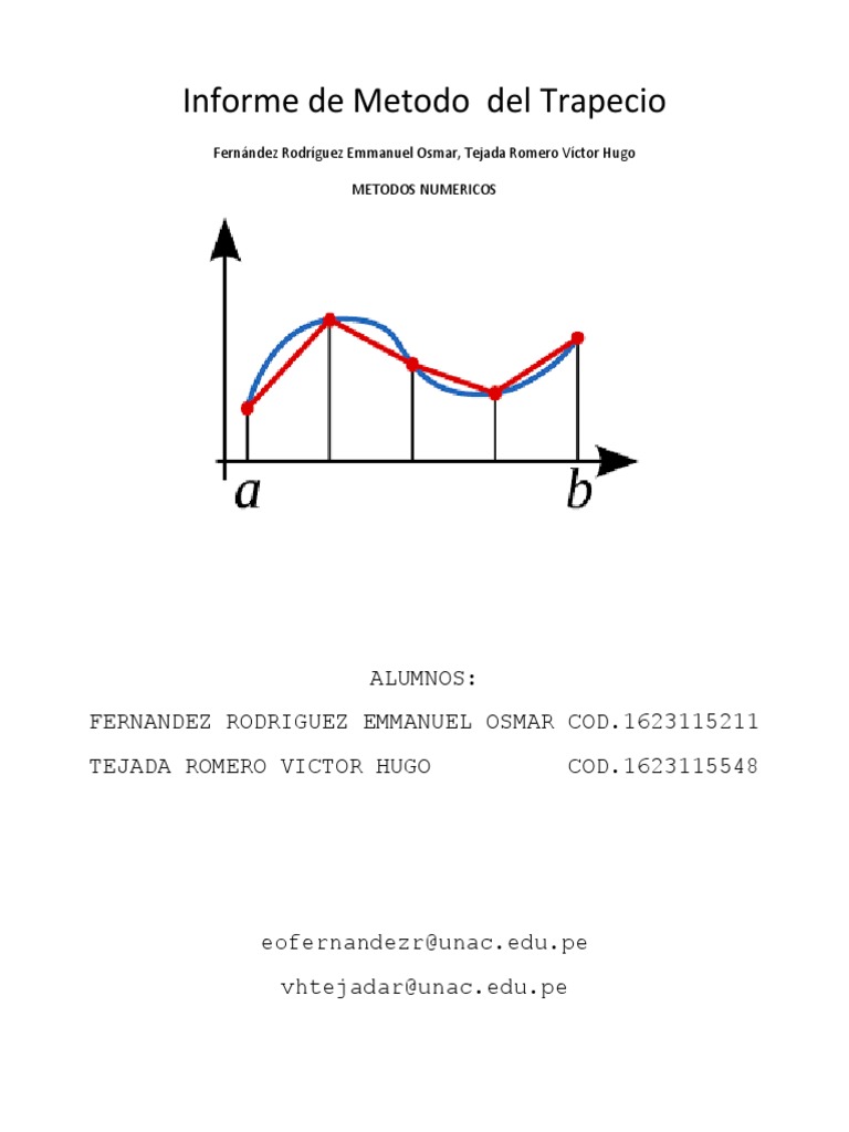 Informe - Metodo - de - Trapecio - FERNANDEZ RODRIGUEZ EMMANUEL-TEJADA ...