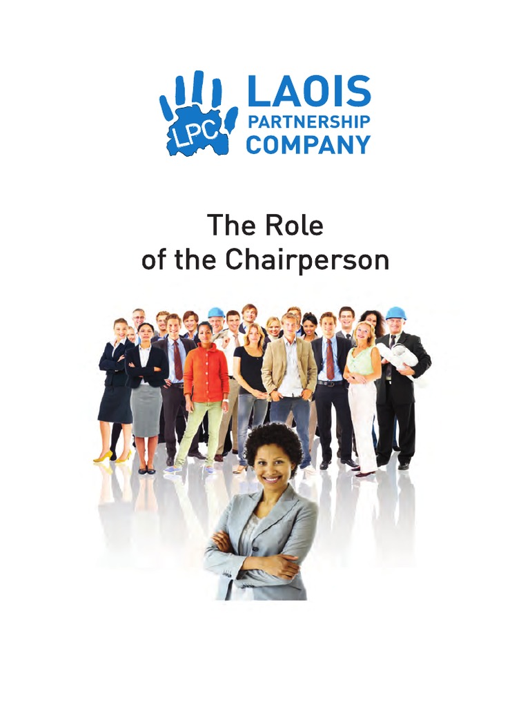 Role of Chairperson | PDF | Committee | Consensus Decision Making