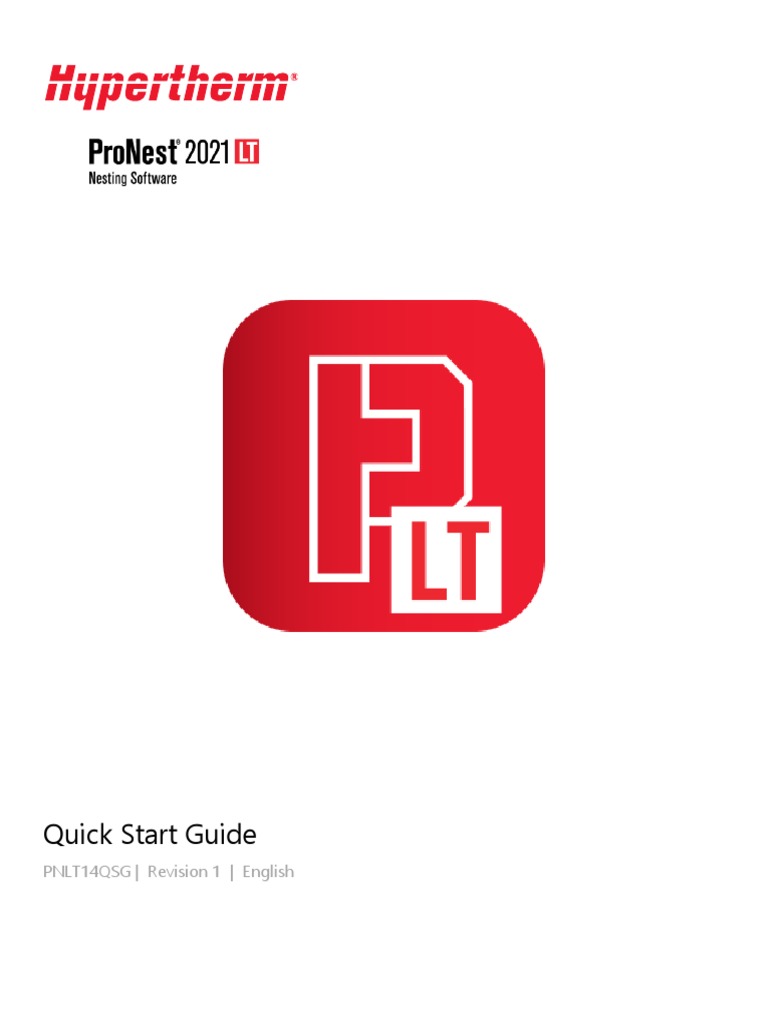 ProNest 2021 LT Quick Start Guide PDF | PDF | Software | System Software