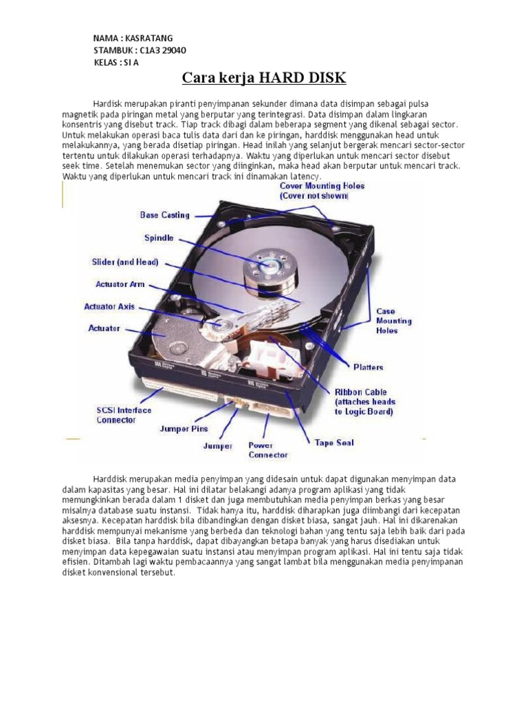 Cara Kerja HARDISK | PDF