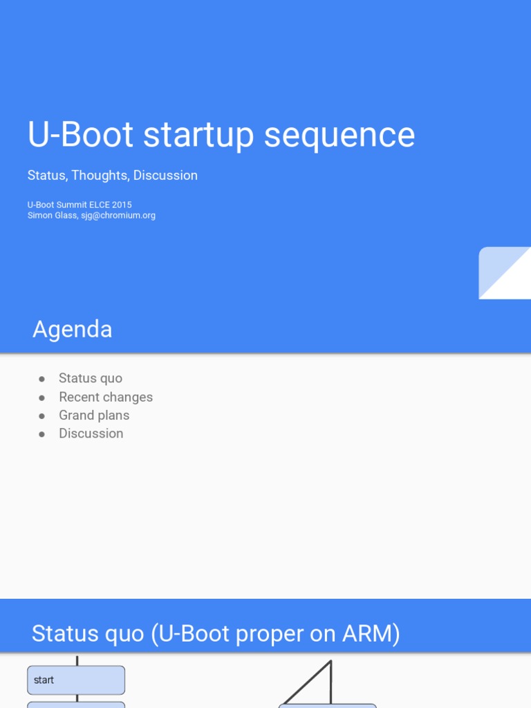 U-Boot startup sequence and recent changes | PDF