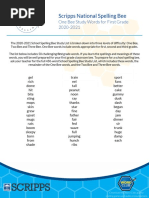 2025-2026 School Spelling Bee List | PDF