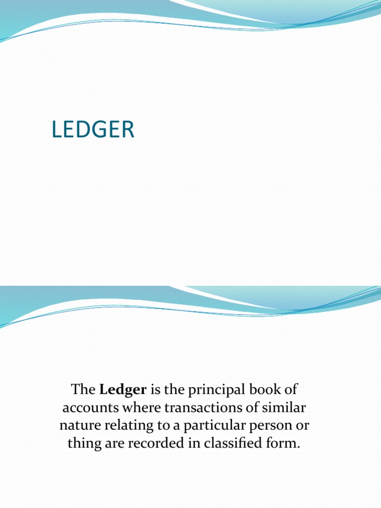 Understanding Ledger and Trial Balance | PDF | Debits And Credits ...