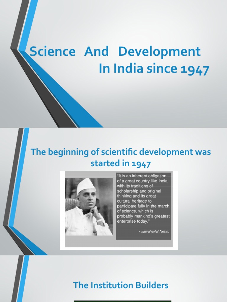 India's Scientific Progress Since 1947 | PDF | Social Science | Travel