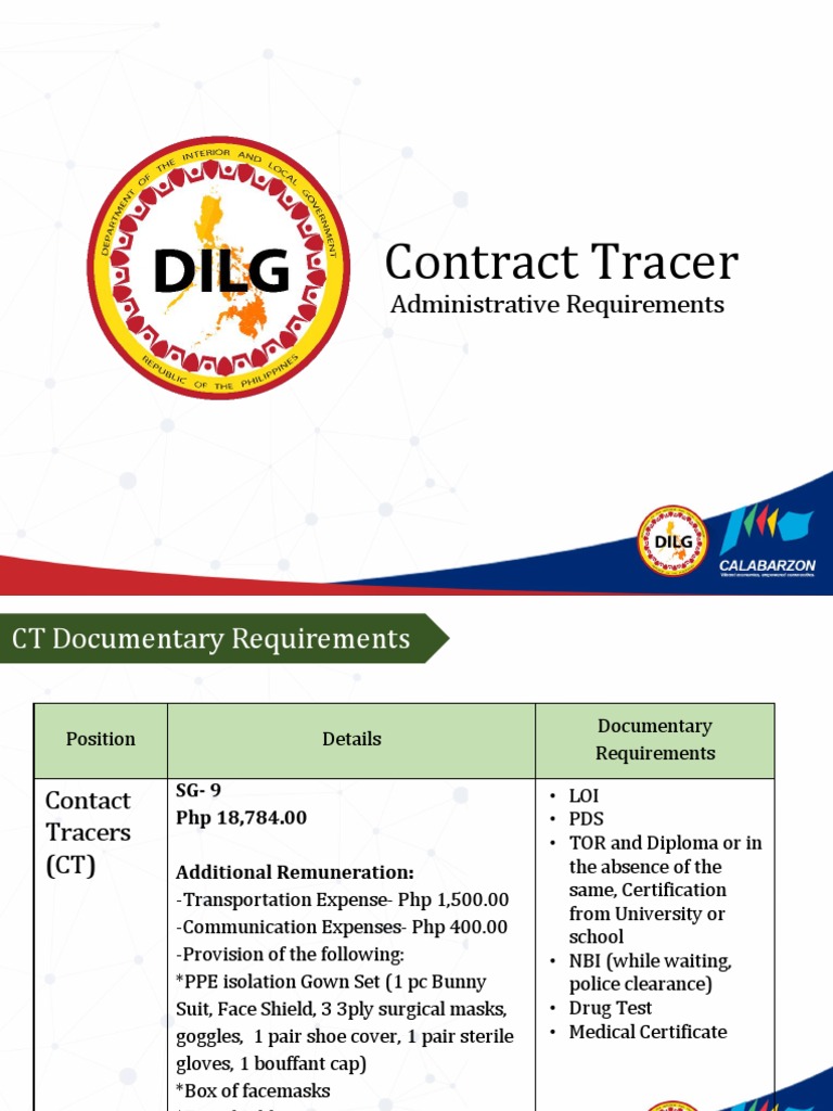 Contract Tracer Salary Guide | PDF | Withholding Tax | Voucher