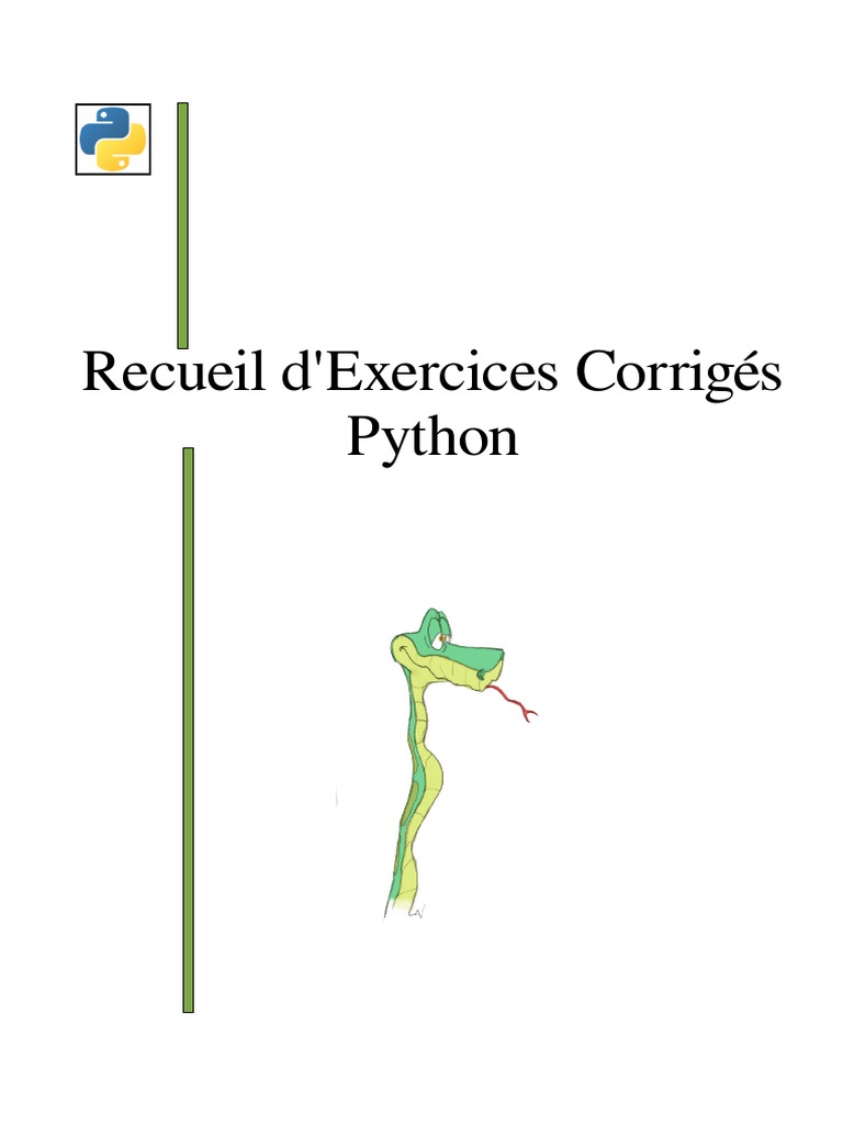 Exercices Corrigés Python Pdf Python Langage De Programmation