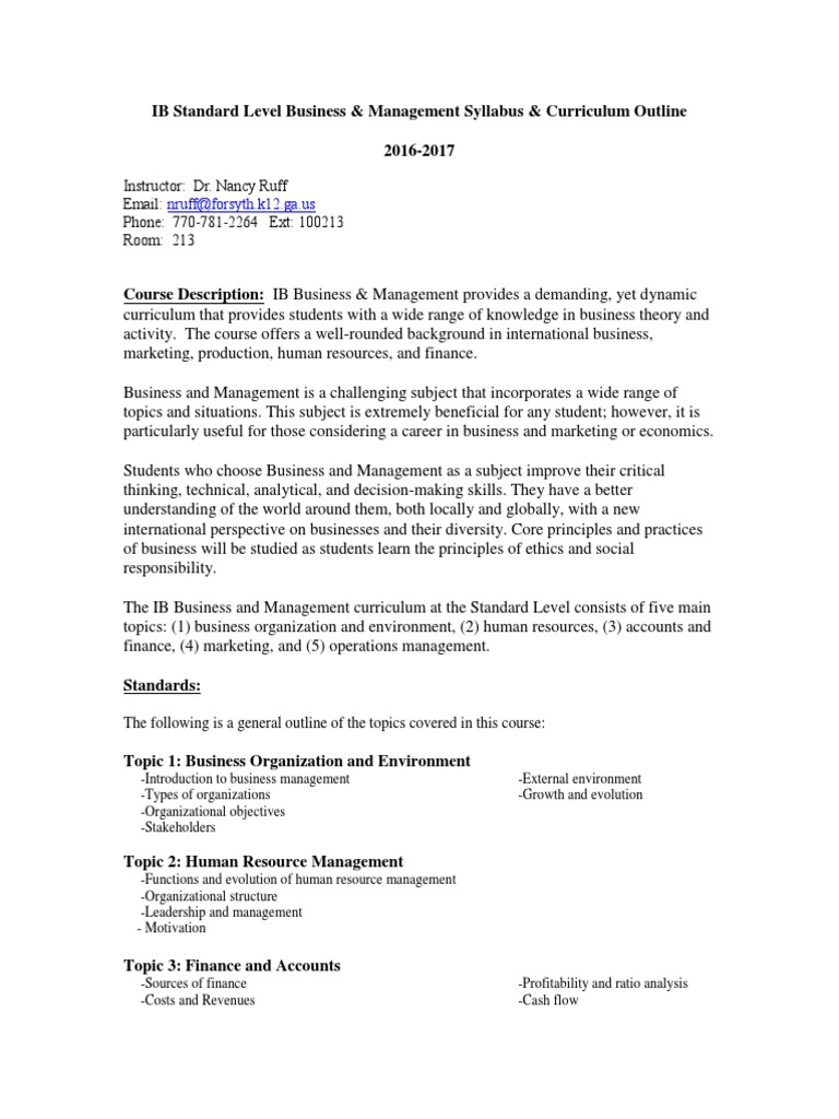 Instructor: Dr. Nancy Ruff Email: Phone: 770-781-2264 Ext: 100213 Room ...