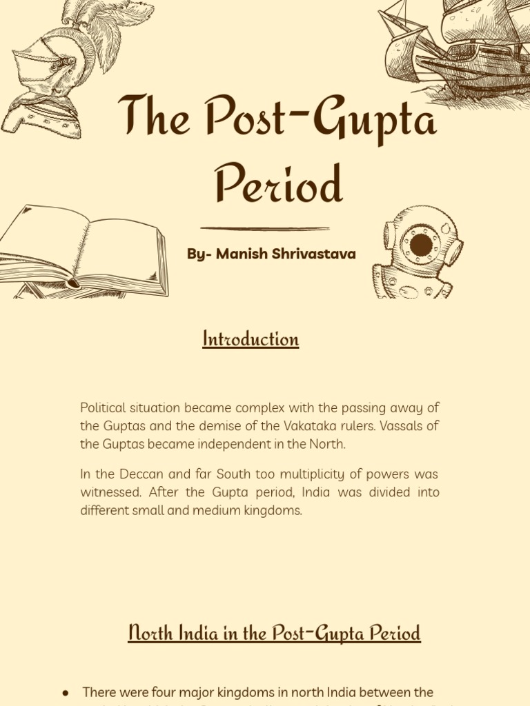 The Post-Gupta Period: By-Manish Shrivastava | PDF | Asia | South Asia