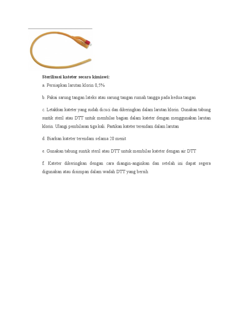 Sterilisasi Kateter | PDF