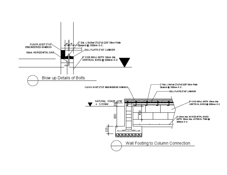 Structural Details for CHB Wall Design | PDF