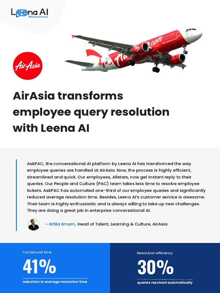 Airasia Leena Ai Case Study | PDF | Low Cost Carrier | Business