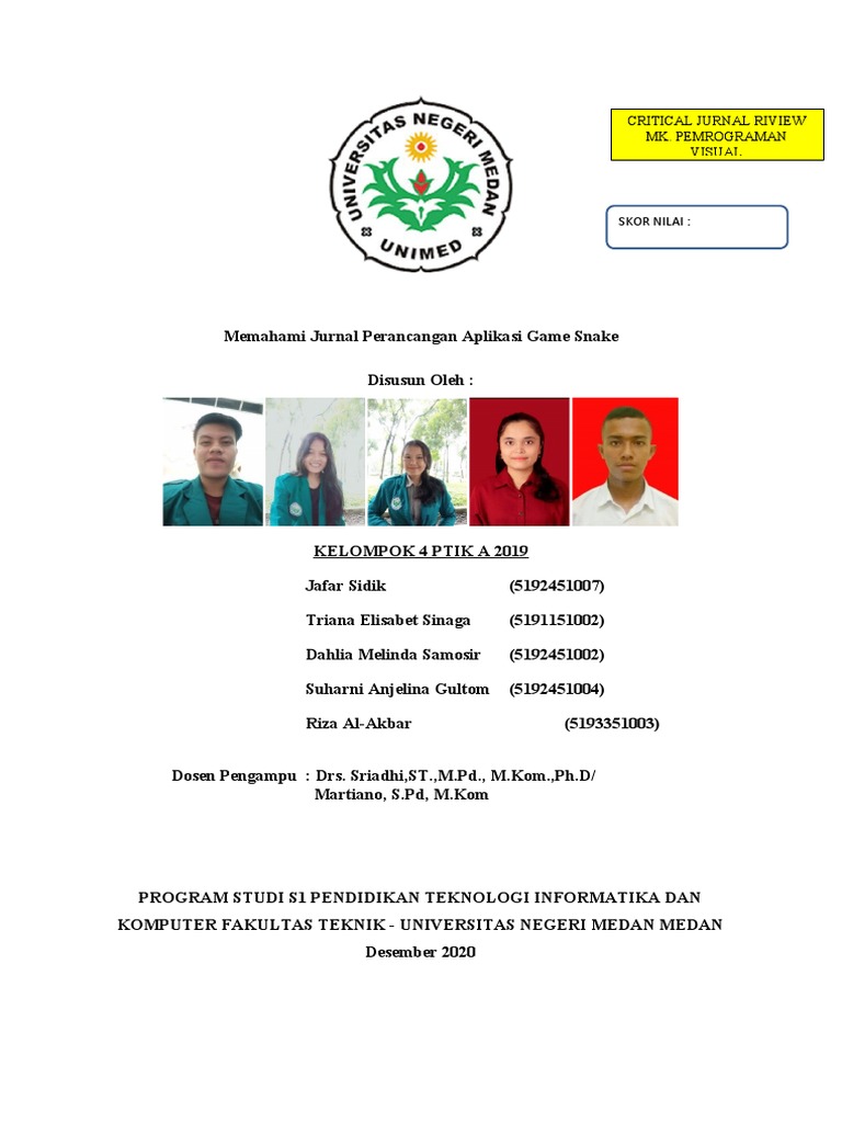 Tugas Cjr-Pemrograman Visual-Kelompok 4 | PDF