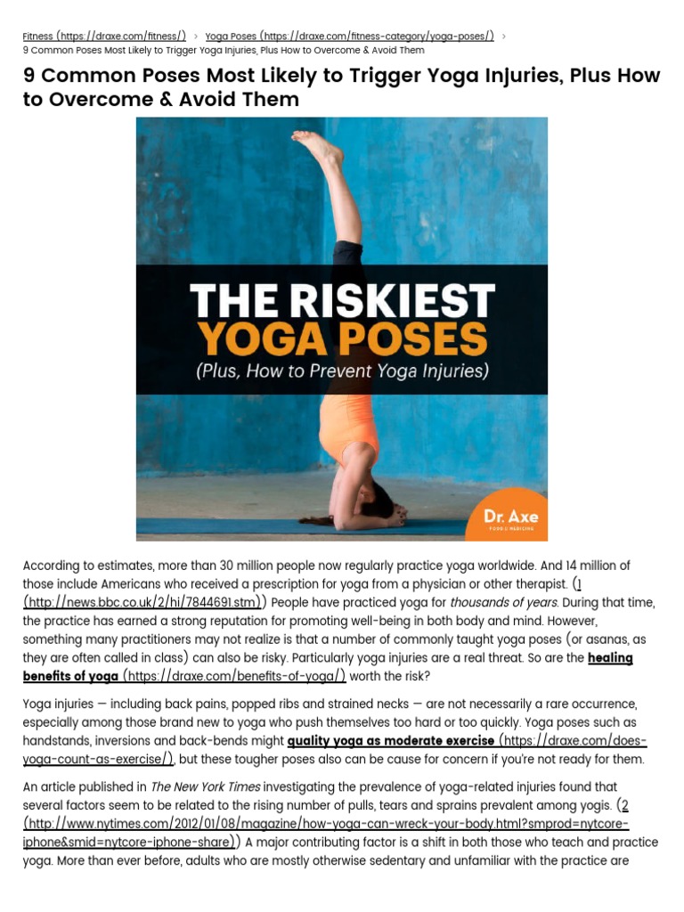9 Common Poses Most Likely To Trigger Yoga Injuries, Plus How To ...