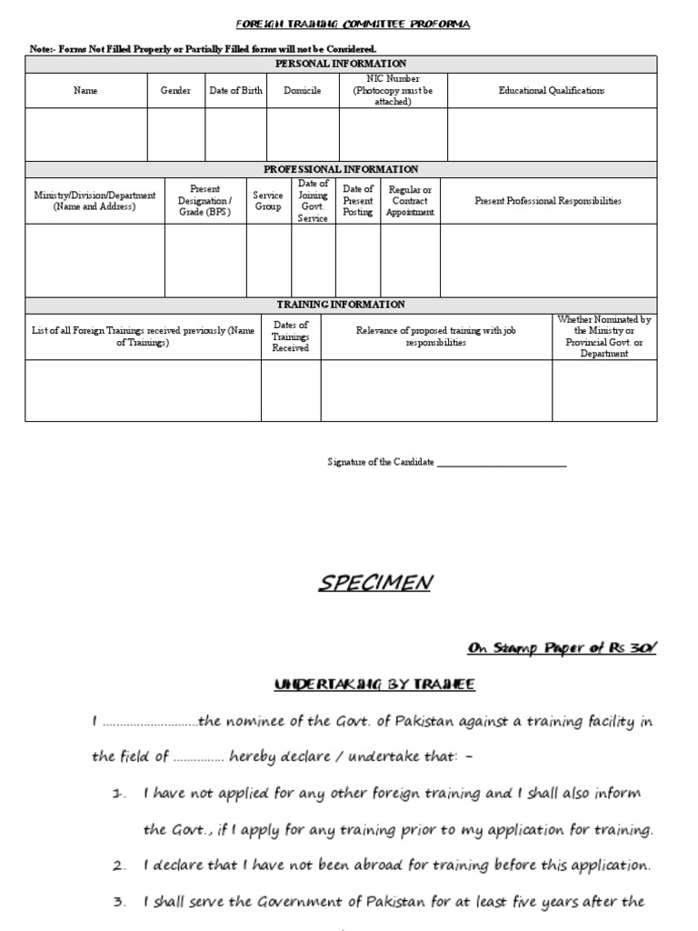 Ead Proforma & Undertaking | PDF | Virtue | Government