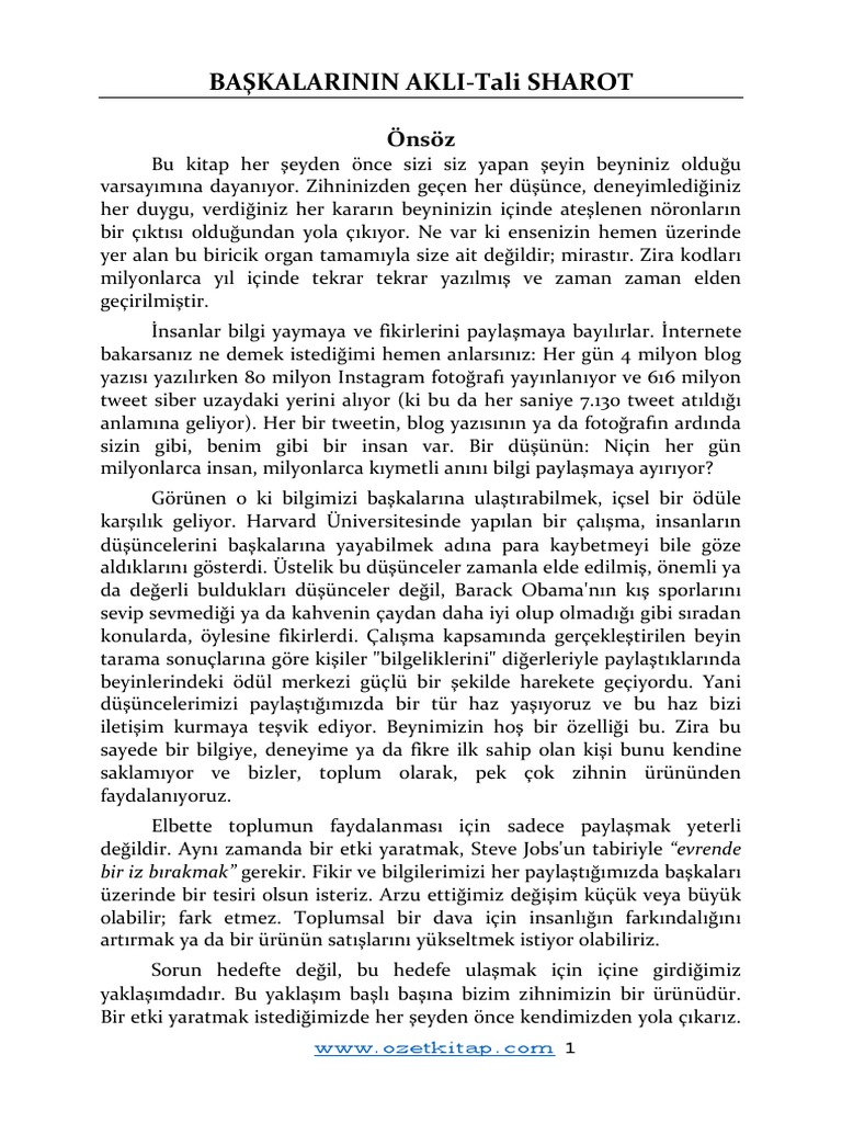 Baskalarinin Akli PDF | PDF