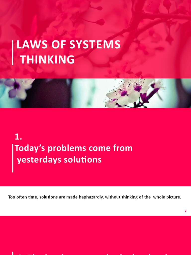 Systems Thinking 2 | PDF | System | Systems Theory