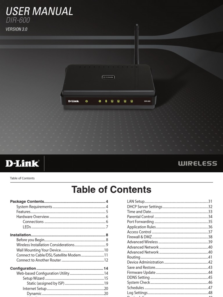 DIR-600 B2 Manual v3.00 (B) | PDF