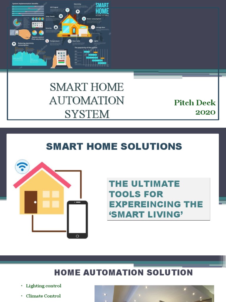 Smart Home Automation System Pitch Deck | PDF | Automation | Mobile Phones