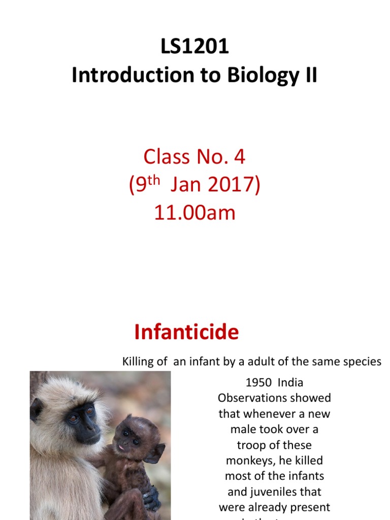 Infanticide Among Animal Species: Proximate and Ultimate Causes | PDF