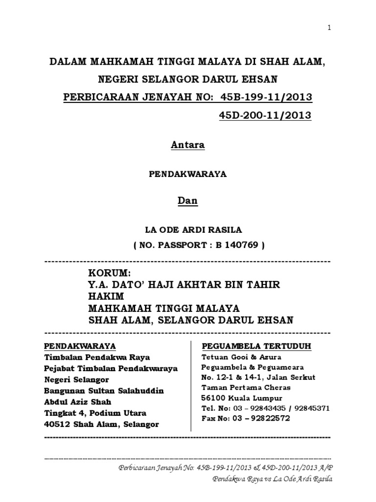 Alasan PENGHAKIMAN LA ORDE PDF | PDF