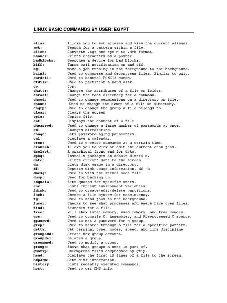 Linux Basic Commands | PDF | File System | Computer File