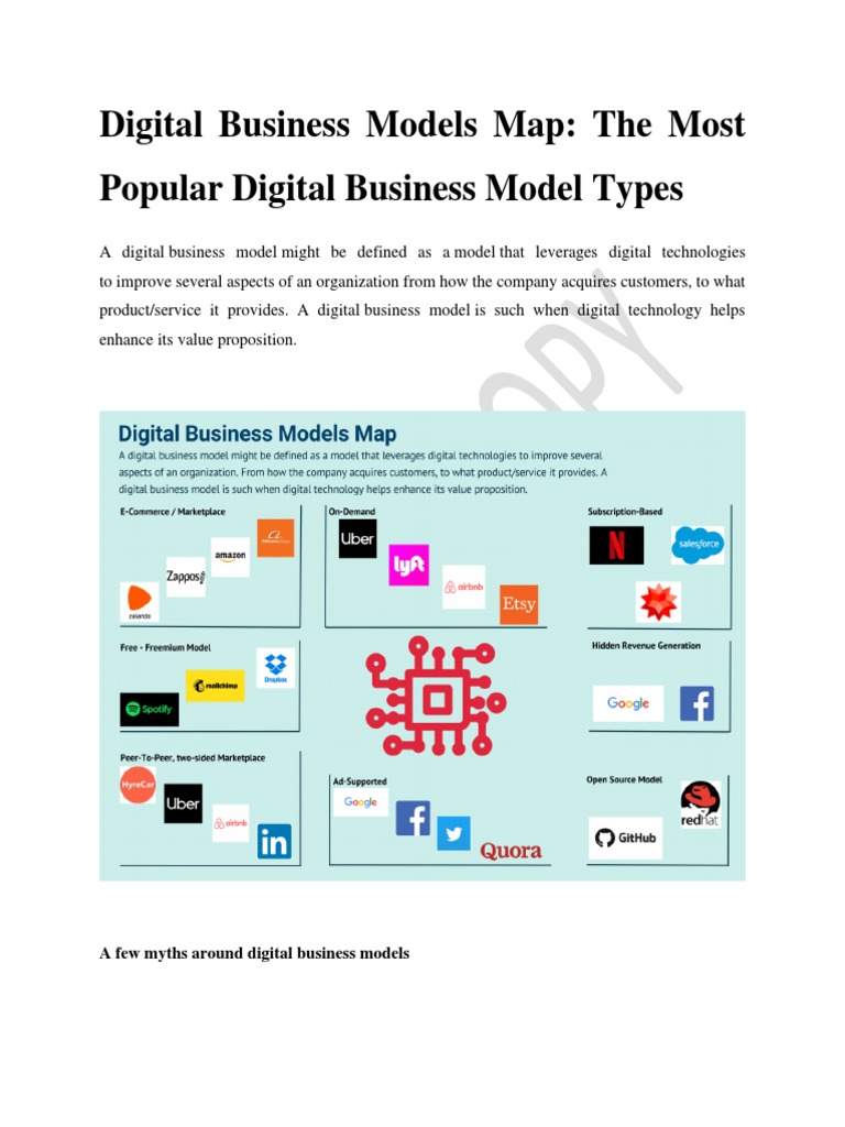 Digital Business Models | PDF | Open Source | Business Model