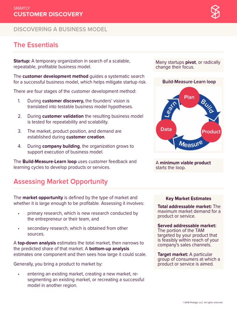 The Essentials: Customer Discovery | PDF | Startup Company | Small ...