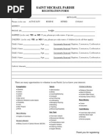 Membership - Document Form - 100 Fillable v03 15 | PDF | Catholic ...