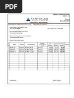 Manufacturing Process Sheet Overview | PDF