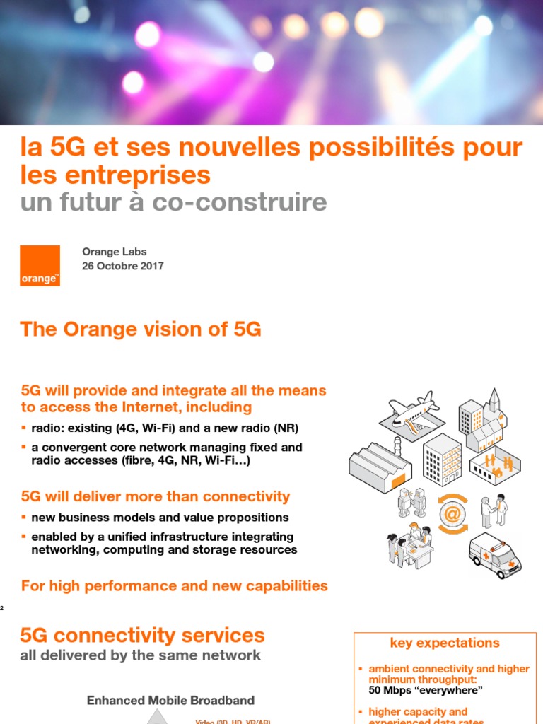 Orange - Vision Opérateur 5G | PDF | Lte (Telecommunication) | Internet ...