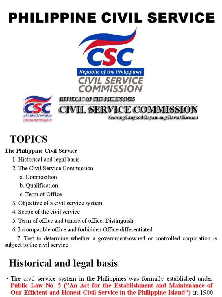 Philippine Civil Service | PDF | Civil Service | United States Congress