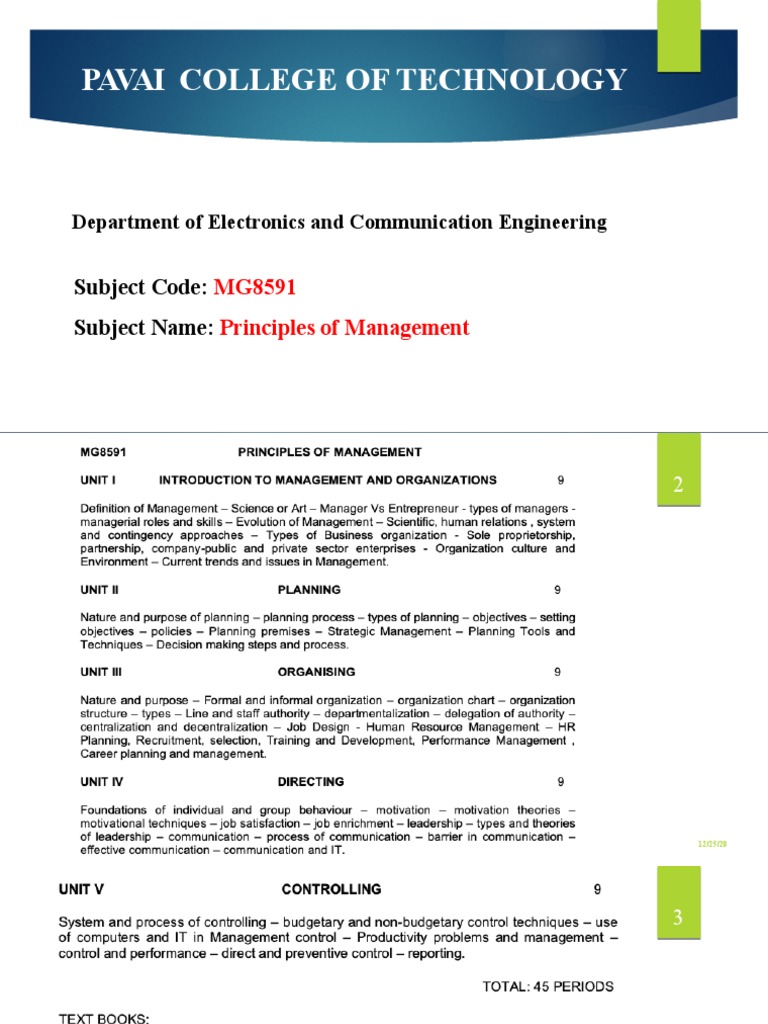 Pavai College of Technology: Subject Code: Subject Name | PDF ...