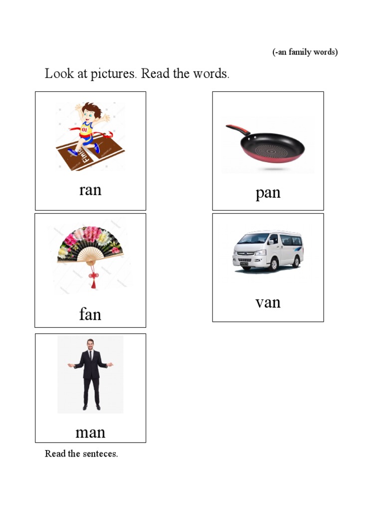 Pan Ran: Look at Pictures. Read The Words | PDF | Foreign Language Studies