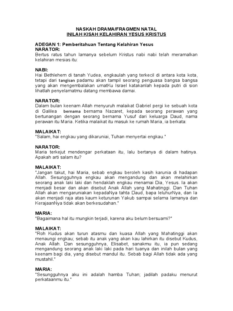 Naskah Drama Natal | PDF