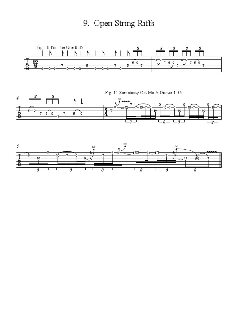 Open String Riffs | PDF