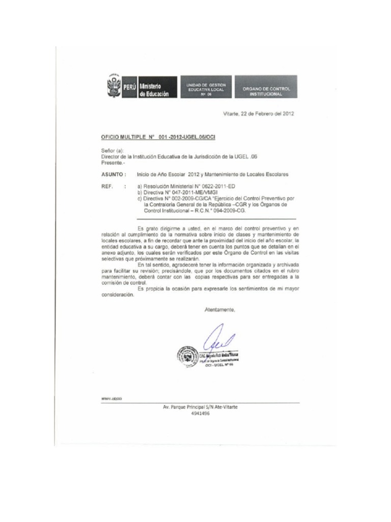 Modelos de Oficio Multiple | PDF