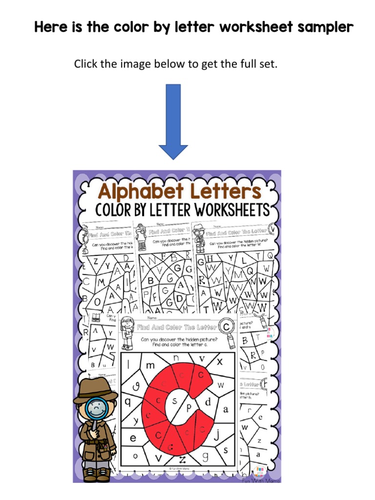 Here Is The Color by Letter Worksheet Sampler Click The Image Below To ...