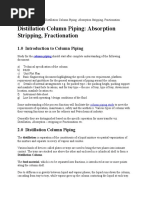 Vessels & Column Tower Piping | PDF | Distillation | Chemistry