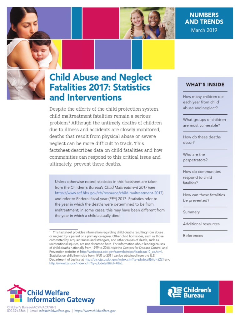 Cbig Child Abuse and Neglect Fatalities 2017 | PDF | Child Neglect ...