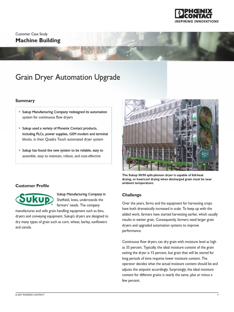 Sukup Case Study | PDF | Programmable Logic Controller | User Interface