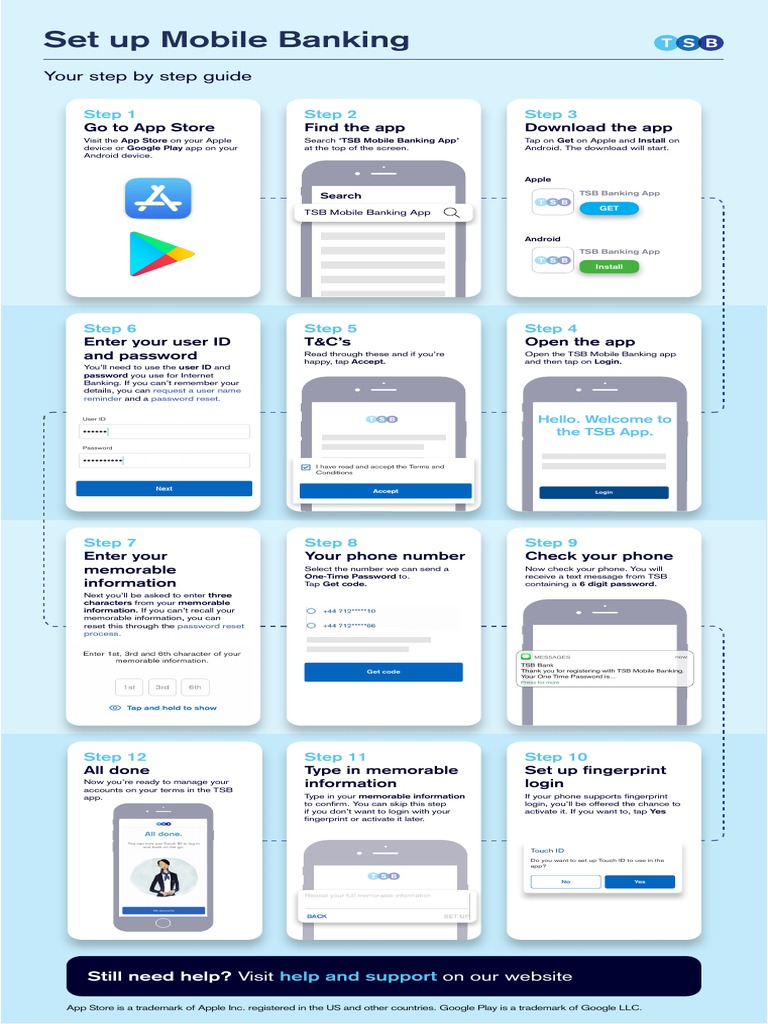 Set Up Mobile Banking: Your Step by Step Guide | PDF | Mobile App ...