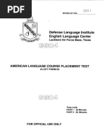 ALCPT Forms 1 to 100 Overview | PDF | Multiple Choice | Test (Assessment)