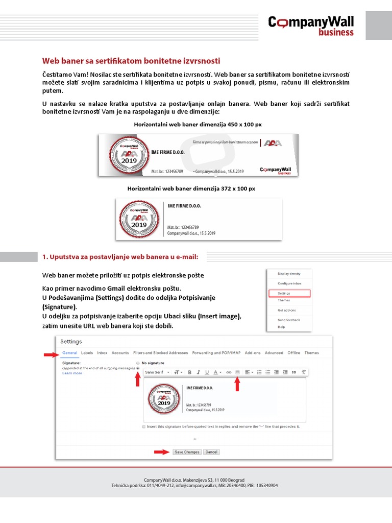 Uputstvo Za Postavljanje Sertifikata | PDF
