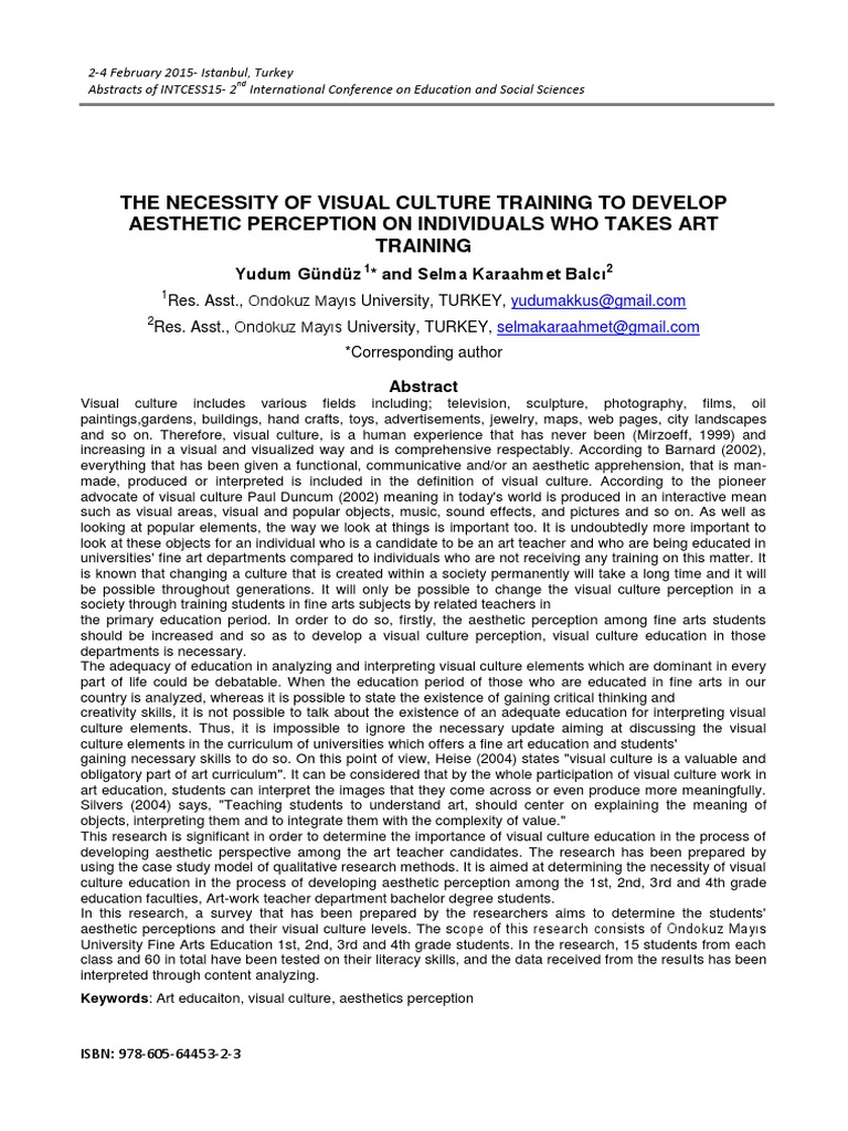 Visual Culture Training in Art Education | PDF | Fine Art | Curriculum